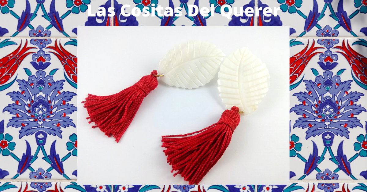 PENDIENTES AL-ÁNDALUS ROJO
